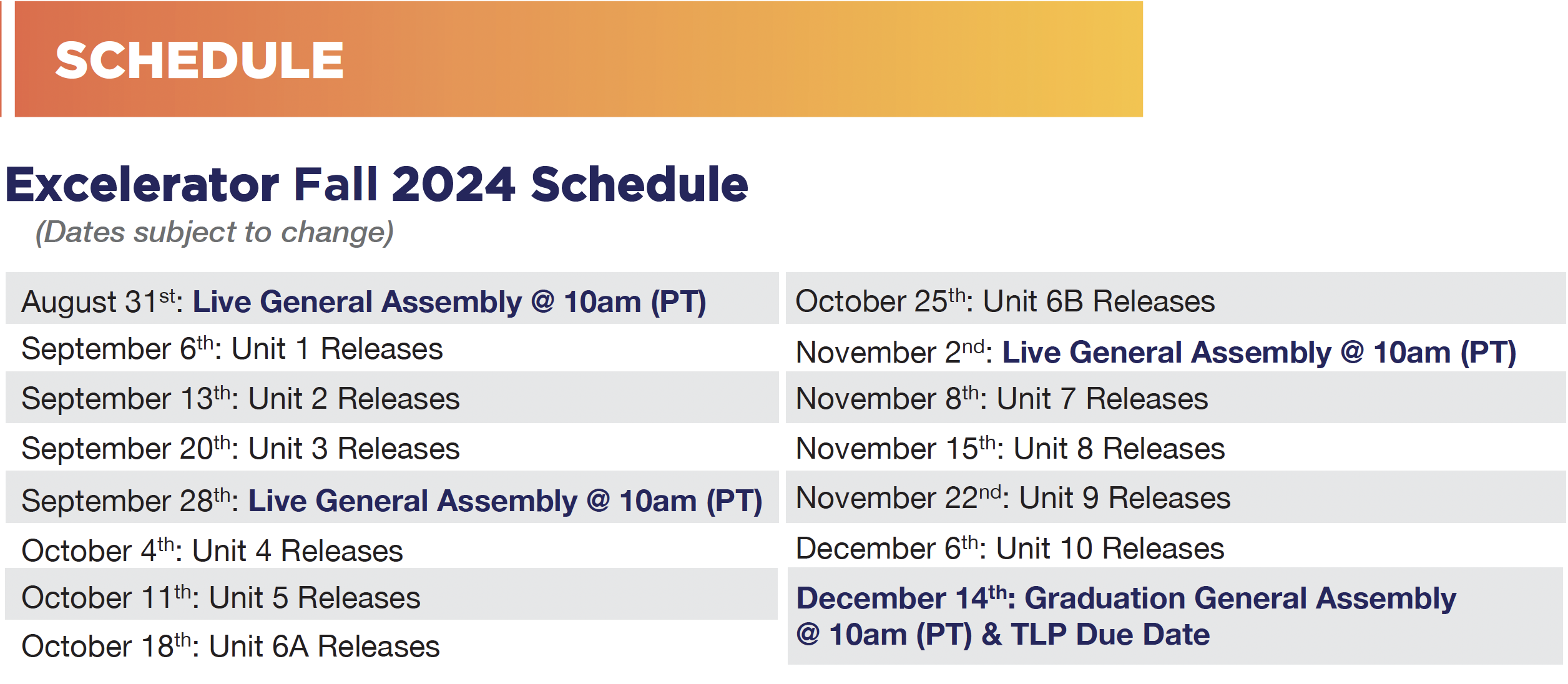 Ekklesia Excelerator – Transform Our World